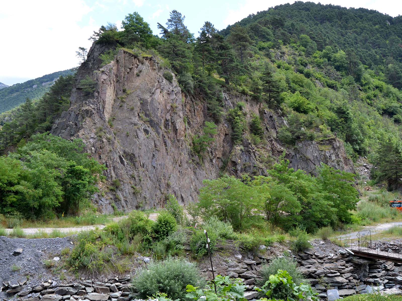 Vestiges de carrières de schiste vert de Tende - Vermenagna-Roya